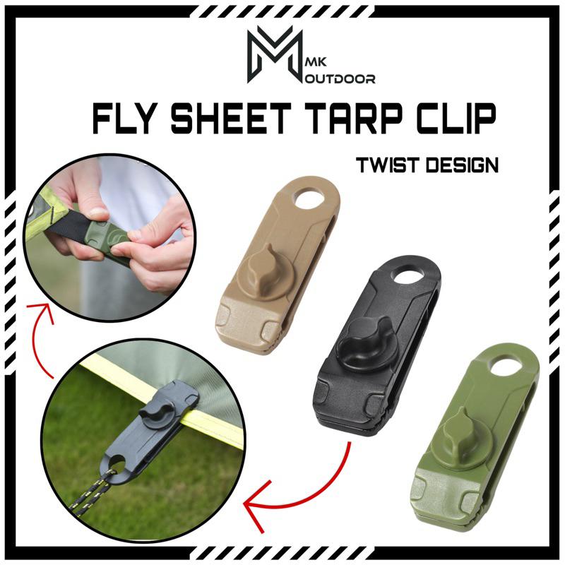 Flysheet Clip Camping Tent Clip Fly Tarp Clamp Tarpaulin Clips Canvas ...