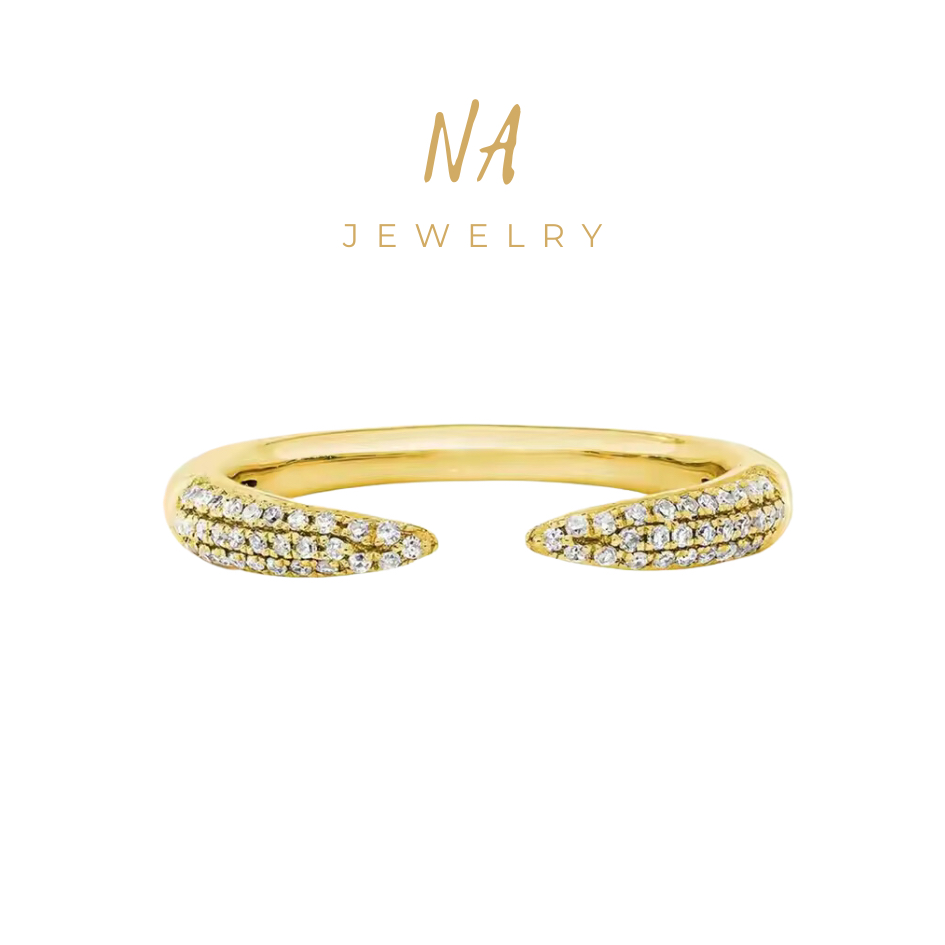 NAJ PAVE OPEN CLAW - RING | Shopee Malaysia