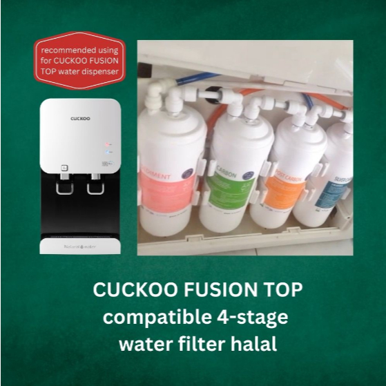 Cuckoo Fusion top Compatible 4Stage Water Filter (Halal Certified Filter) | Shopee Malaysia