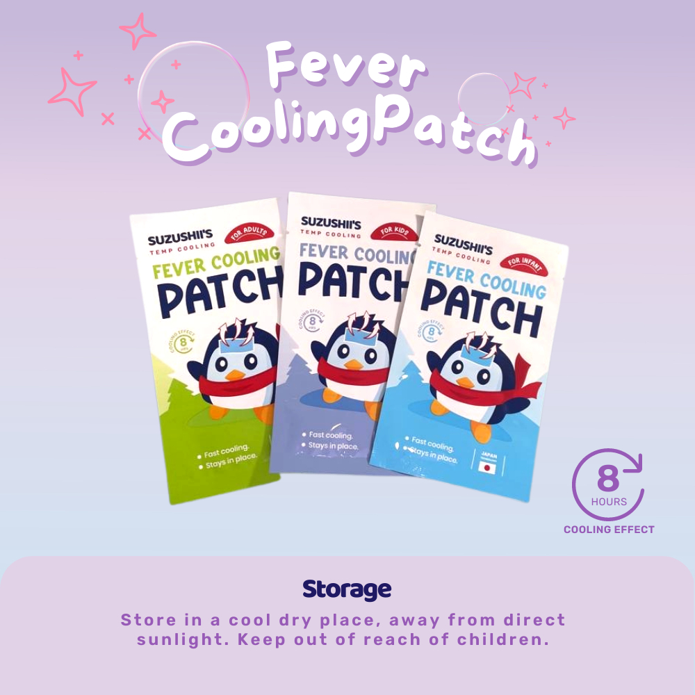 [ KKM Approved ] Fever Cooling Gel Patch ｜Original SUZUSHII ｜Plaster ...
