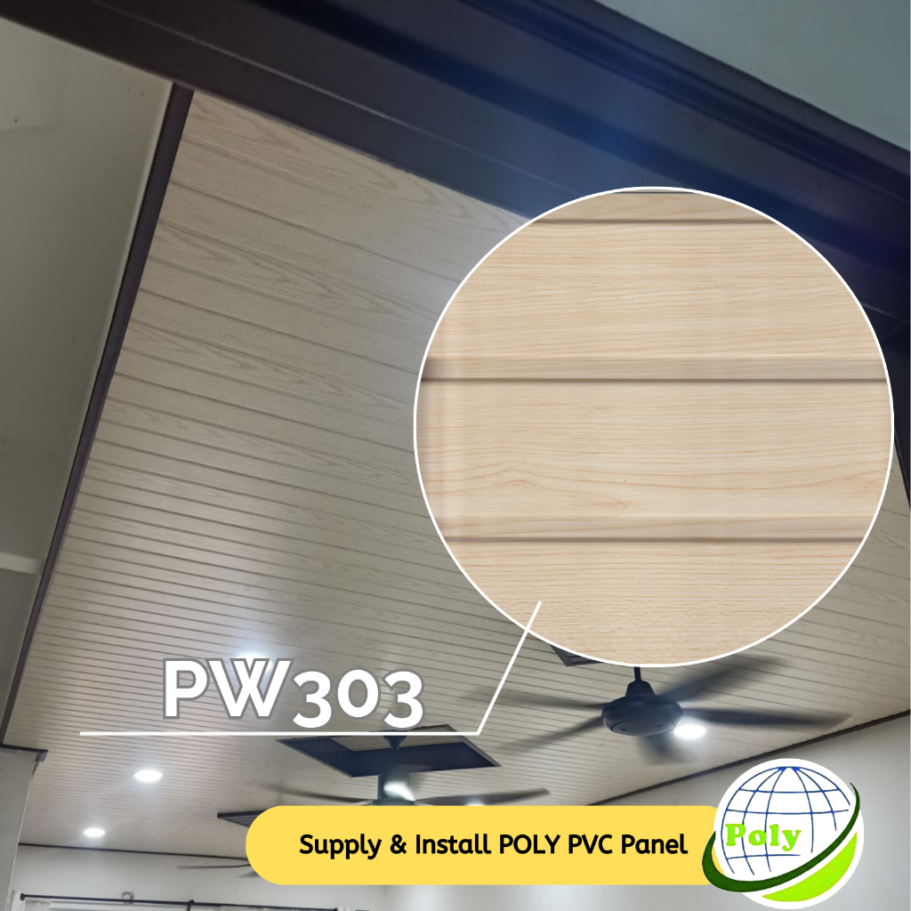 PVC Panel 🔥Free Buble Wrap Packing🔥 6 FT Poly Ceiling & Wall Panel with ...