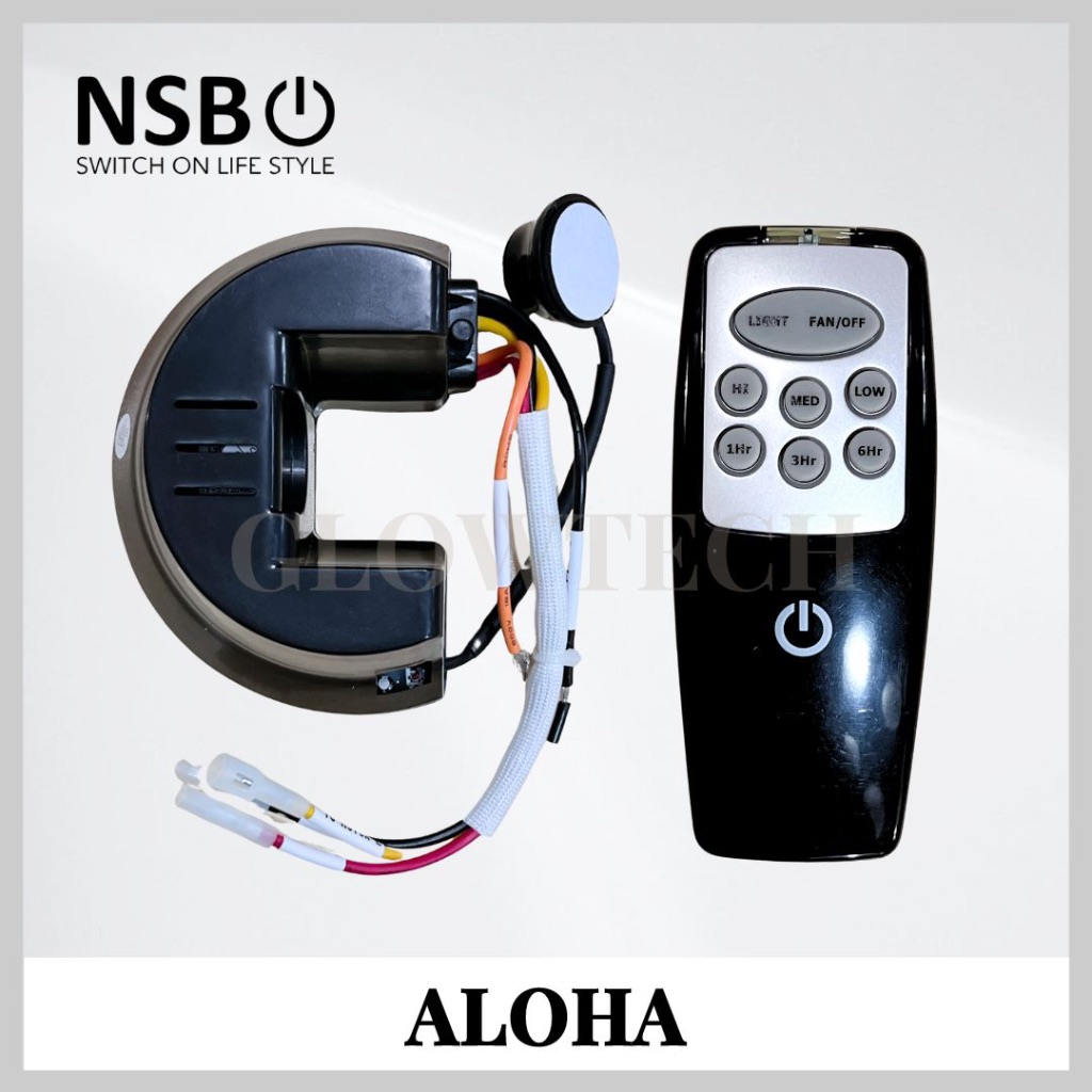 [ORIGINAL] NSB Ceiling Fan PCB/REMOTE CONTROL for ALOHA 52" 5 Blades ...