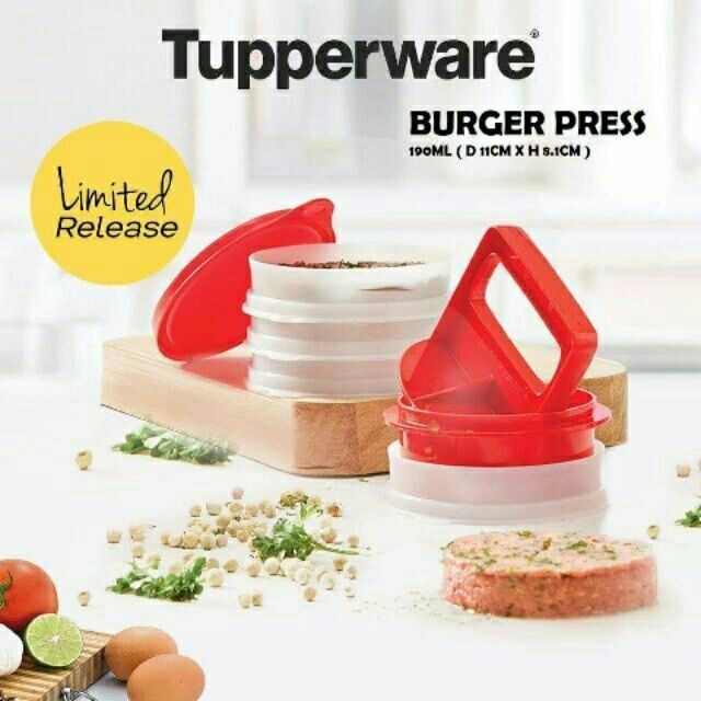 Tupperware Hamburger Press & Keeper Set / Burger Press / mini treats ...
