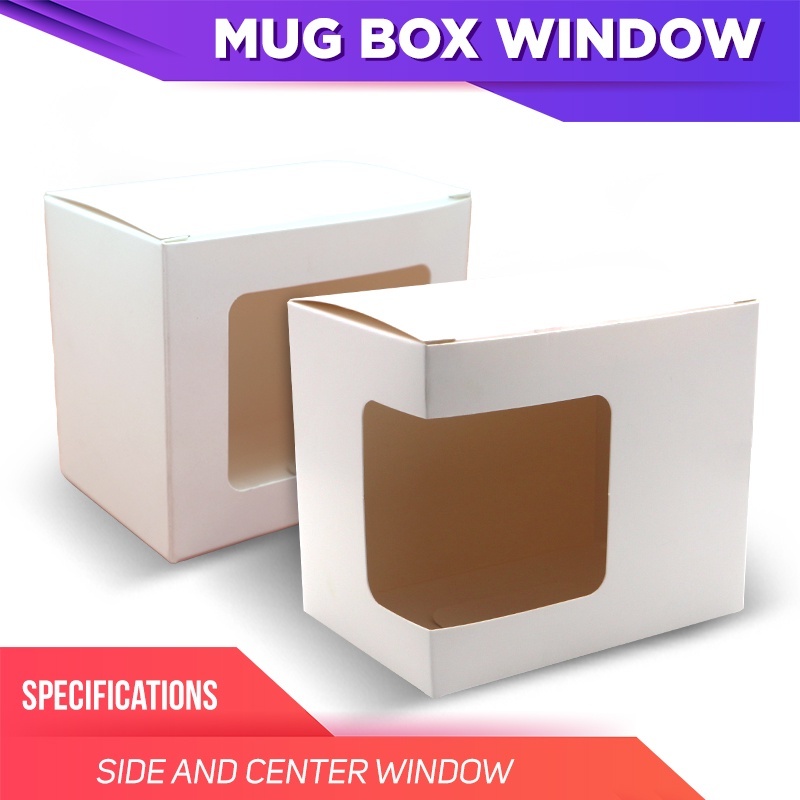 CUYI Window Mug Box Side or Center Window Mug Box (50pcs) | Shopee Malaysia