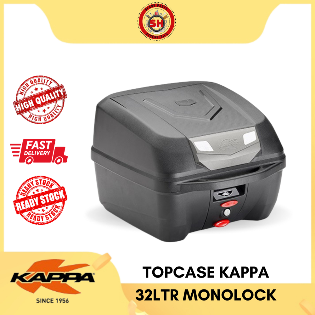 Top Case Box Kappa K320N Kappa 32 Liter Monolock Topcase Black [Ready ...