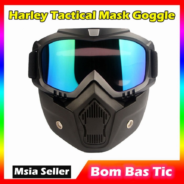 Harley Mask PUBG Game Motorcycle Mask Outdoor Anti Wind Eye Protection ...