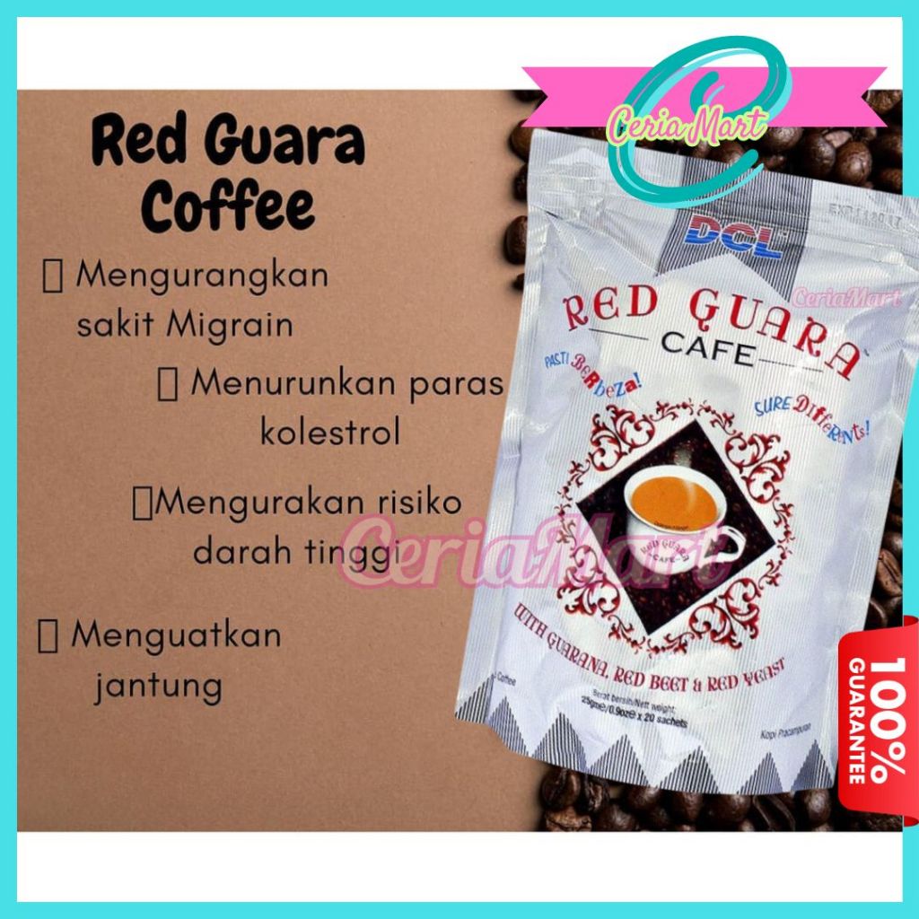 ORIGINAL DCL KOPI Red Guara Cafe 25gm x 20's | Shopee Malaysia