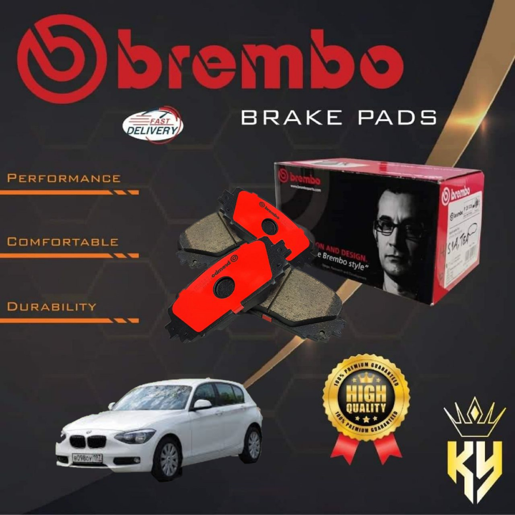 BREMBO CERAMIC/METALLIC BRAKE PAD BMW F20 116I, 118I, F30 2012 320, 318 ...