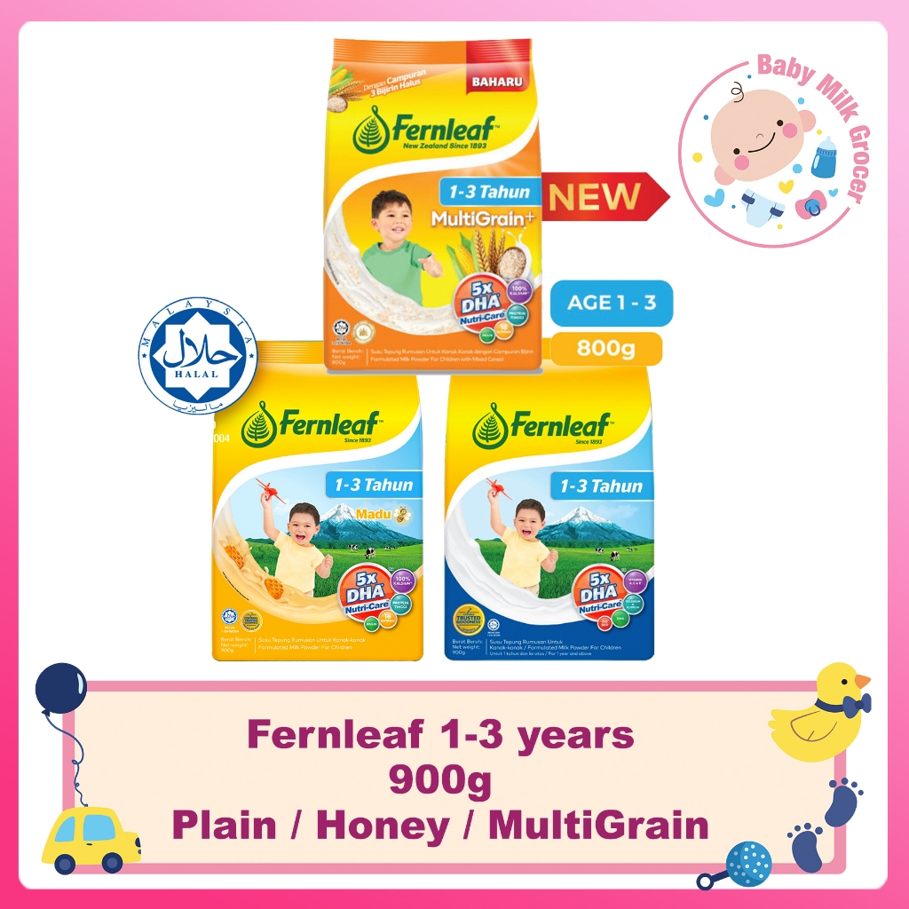 Fernleaf 1-3years 850G 1.6kg (Plain / Honey / MultiGrain 800g) | Shopee Malaysia