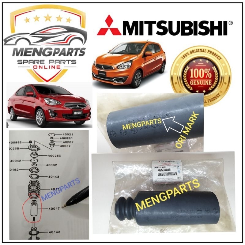 ORIGINAL MITSUBISHI ATTRAGE A13A , MIRAGE A03A FRONT ABSORBER COVER ...