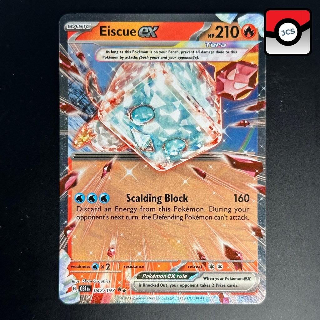 Eiscue ex - 042/197 [Obsidian Flames] [Pokemon TCG] | Shopee Malaysia