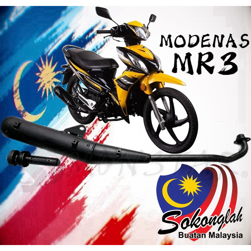 Racing Std Open Exhaust 28mm MR3 ejm MONSTAR EPOWER BERANG Modenas ...