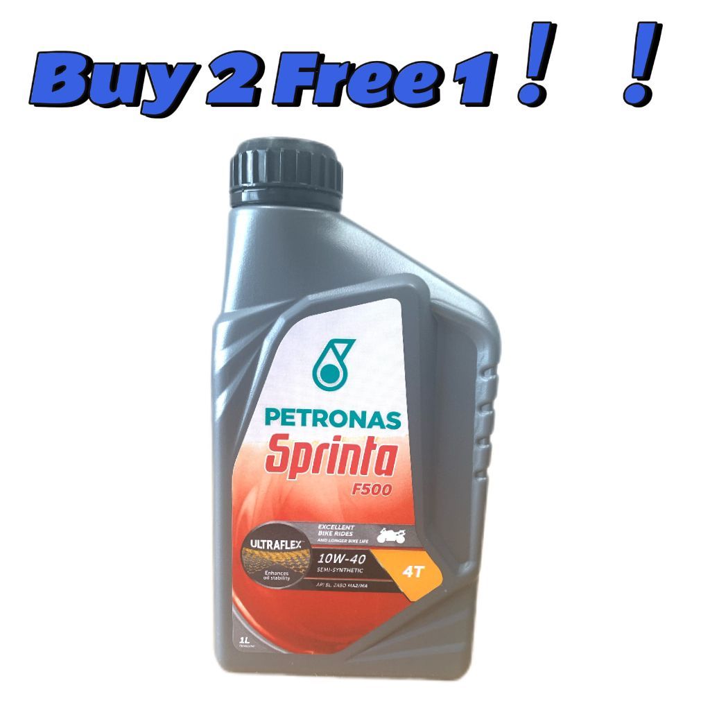 Petronas Sprinta 4T F500 10W40 Semi Synthetic Engine Oil MINYAK HITAM ...