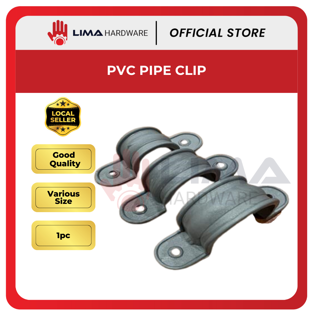 PVC PIPE CLIP - 1/2" | 3/4" | 1" (15MM / 20MM / 25MM) | Shopee Malaysia