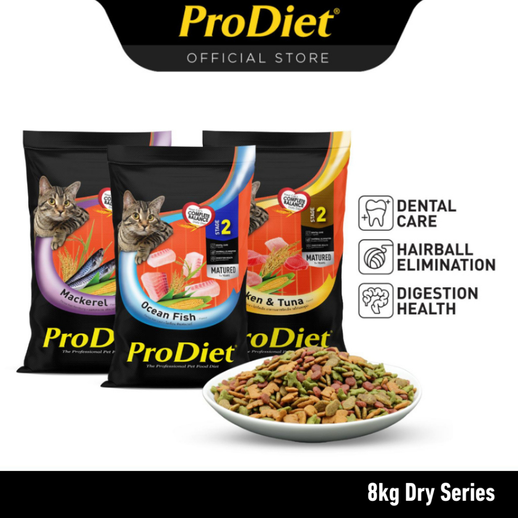 ProDiet Dry Cat Food Adult (8kg/500g x 16 Packs) | Shopee Malaysia
