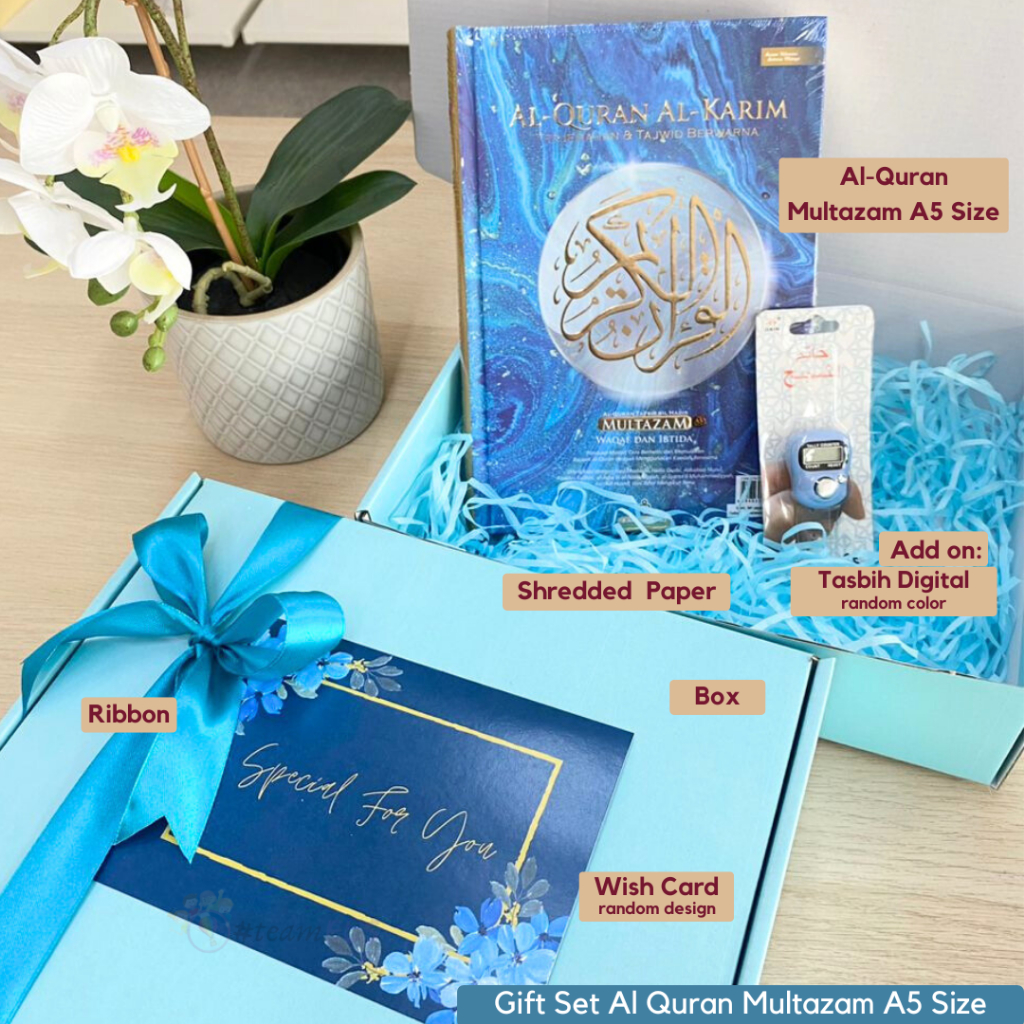 GIFT SET AL QURAN A5 SIZE (HARDCOVER) (Hadiah Harijadi/ Hantaran ...