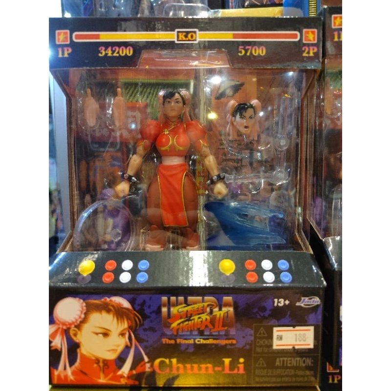 Jada Toys Ultra Street Fighter II The Final Challengers 6 Chun Li Red ...