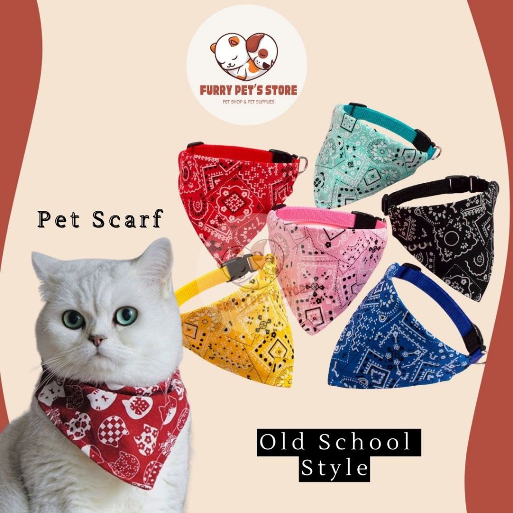 📢Ready Stock📢Adjustable Cat Neck | Scarf | Bandana | Collar Neckerchief ...