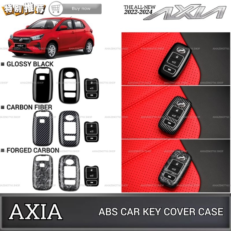 AMAZING PERODUA NEW AXIA 2023-2024 CAR KEY COVER CASE KEY REMOTE CASING ...