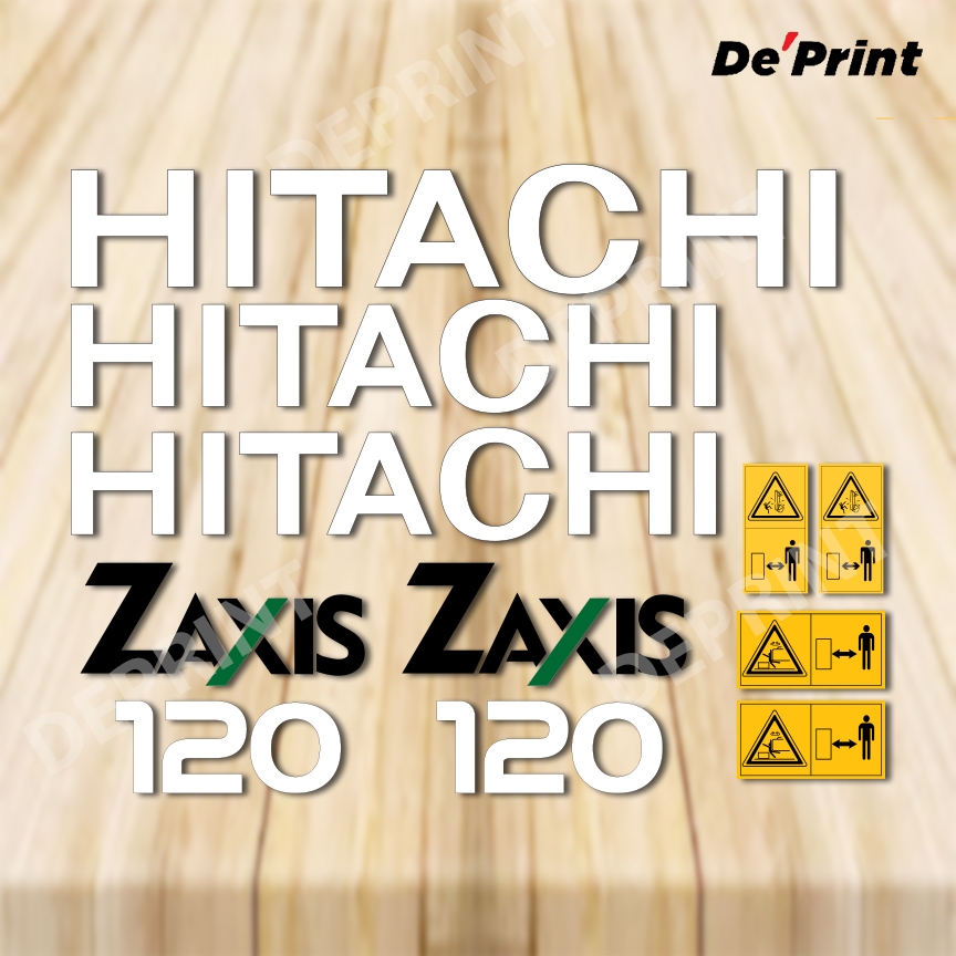 HITACHI ZAXIS 120 Excavator Sticker Mesin Sticker 神手挖掘机全车贴纸 | Shopee ...