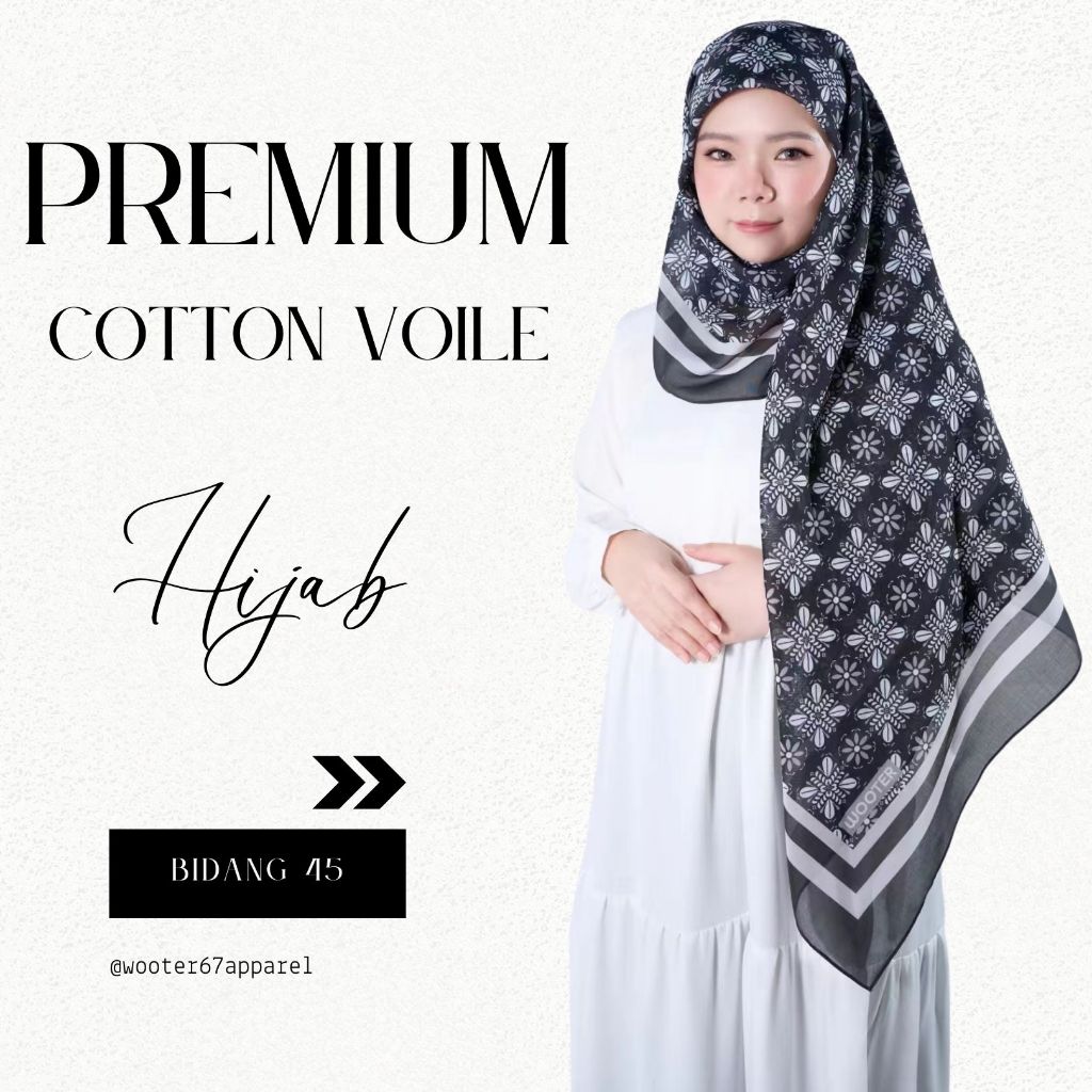 Tudung Bawal Cotton Hijab Printed Tudung Bawal Printed Bidang 45 ...