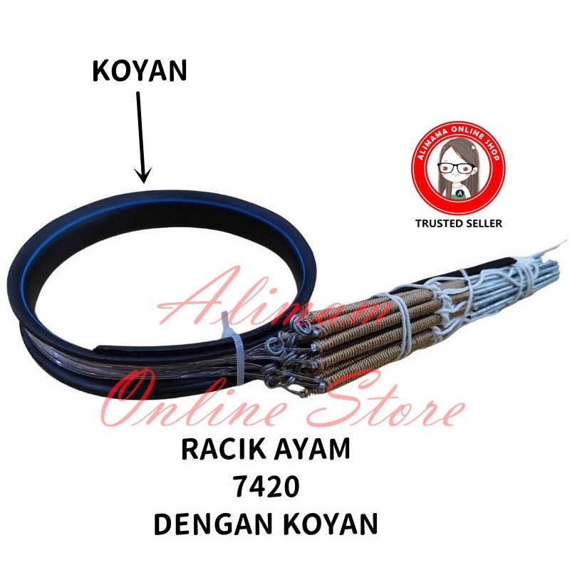 Chicken Bird Snare Trap Racik Ayam 21 Mata Code : 7420 WITH SPOOL ...