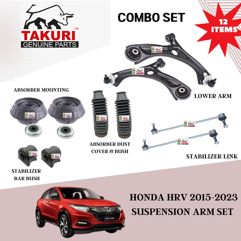 TAKURI HONDA BRV HRV FRONT LOWER ARM STABILIZER LINK ABSORBER MOUNTING ...