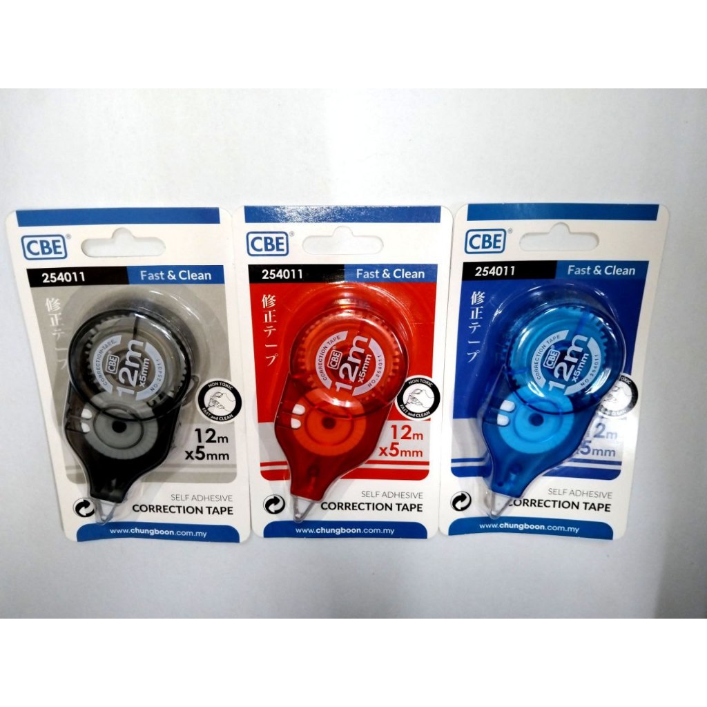CBE FAST AND CLEAN & MILKY WAY CORRECTION TAPE 12m x 5mm | Shopee Malaysia
