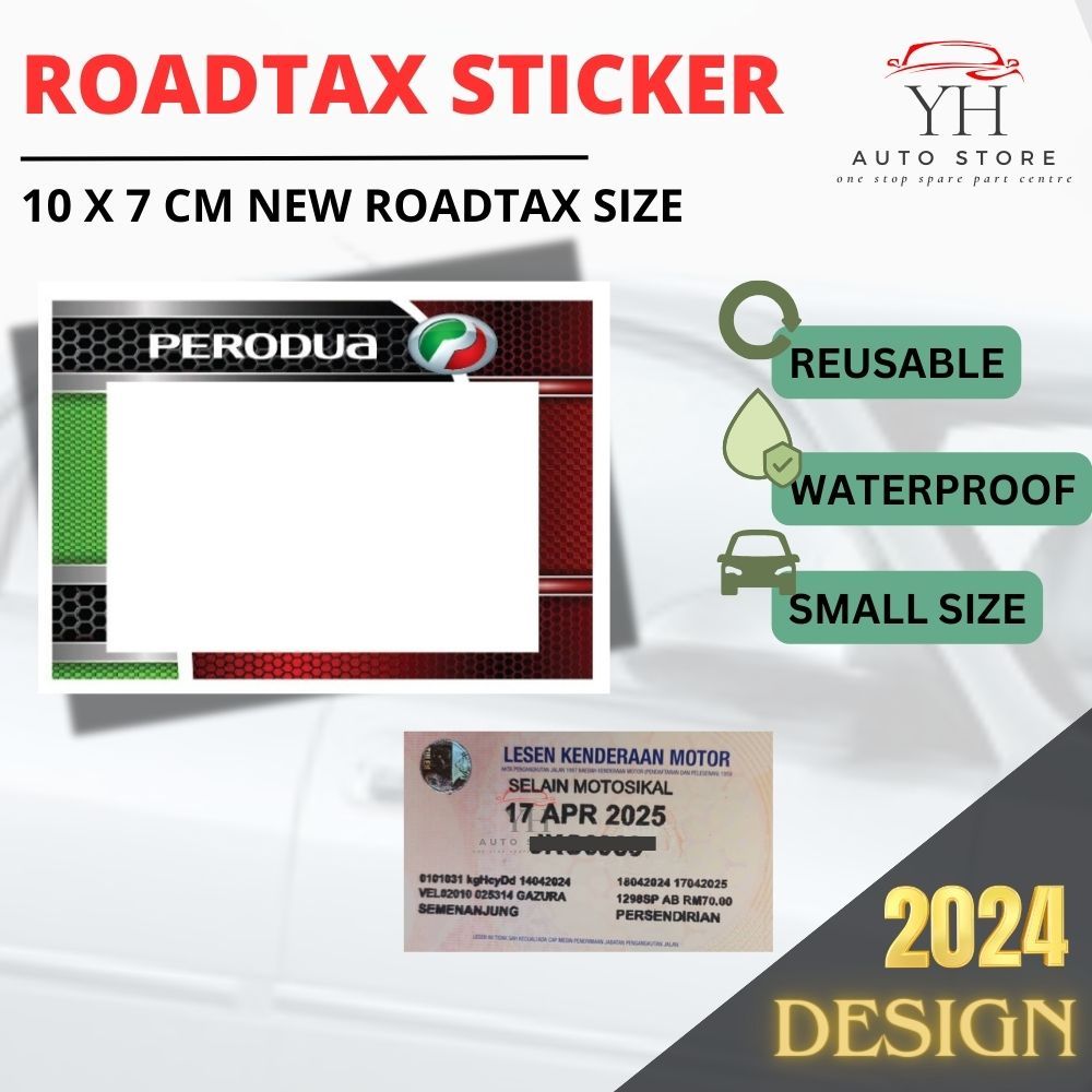 Car Roadtax Sticker Small Size Roadtax Kereta Rotex Kereta Roadtax ...