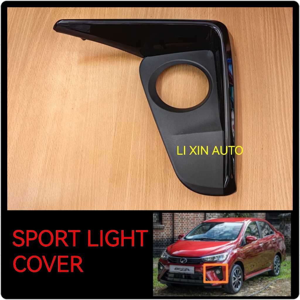 PERODUA BEZZA 2020 SPORT LIGHT COVER / FOG LAMP COVER WITH HOLE ...