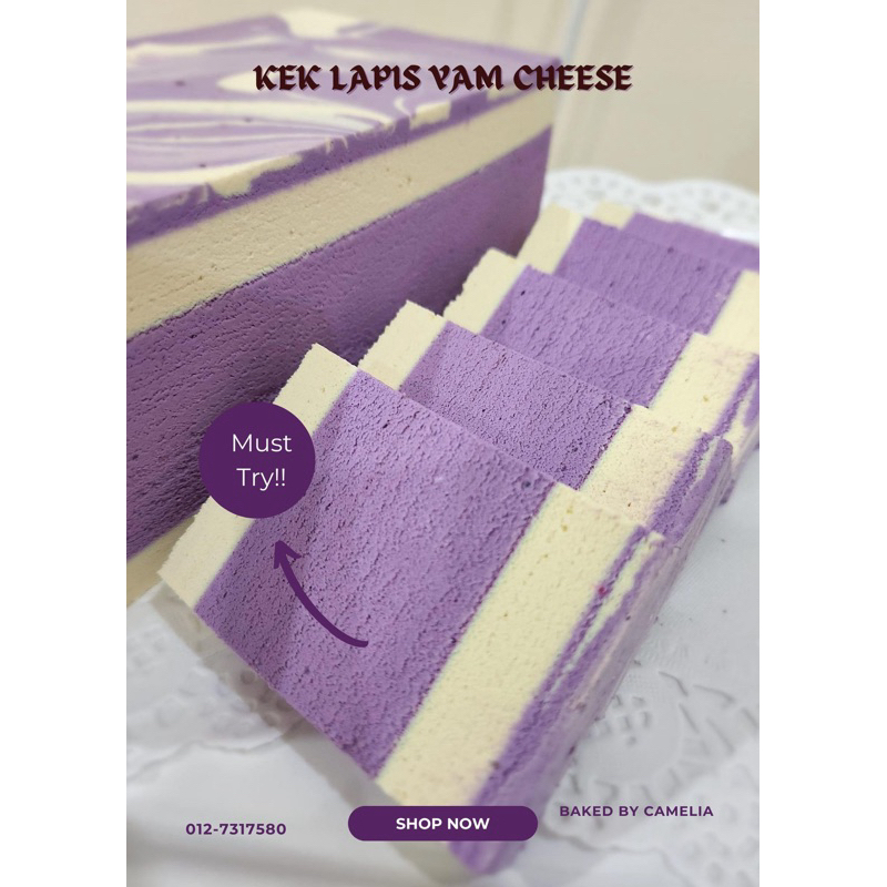 🔥KEK LAPIS YAM CHEESE🔥 | Shopee Malaysia