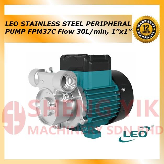 Shengyik LEO STAINLESS STEEL PERIPHERAL PUMP FPM37C | Shopee Malaysia