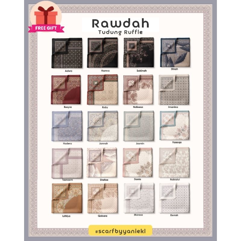 READY STOCK Tudung Ruffle | Rawdah (Free Scrunchie) | Shopee Malaysia