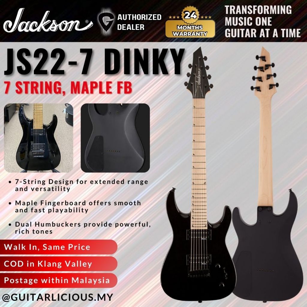 Jackson Special Edition Dinky JS22-7 DKA-M 7-String with Double ...