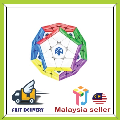 [TJ CUBE] GAN MEGAMINX V2 MAGLEV GREY FACE UV COATED SPEEDCUBE | Shopee ...