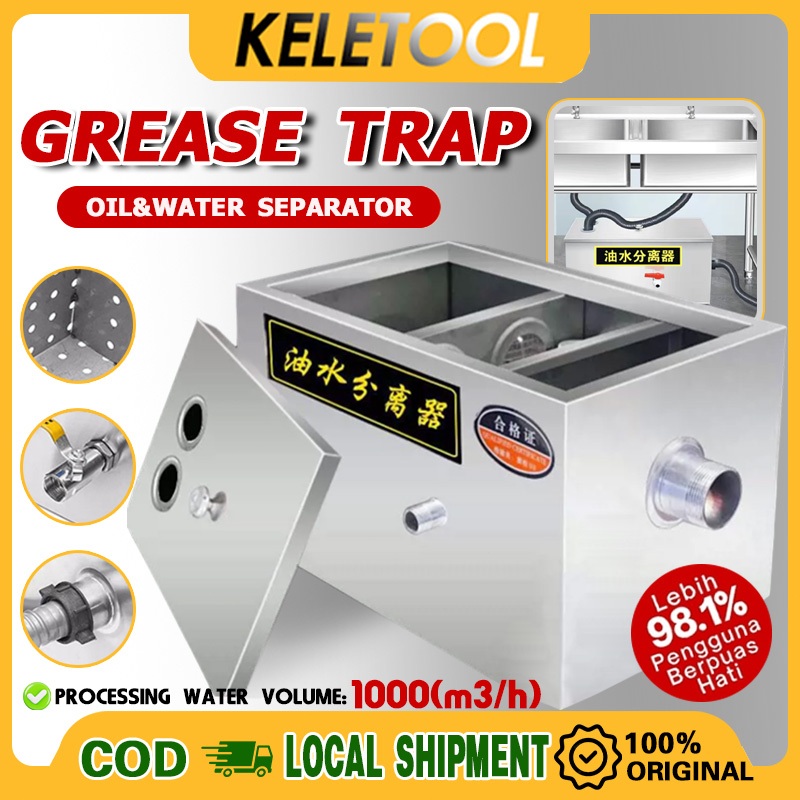 Grease Trap Stainless steelkitchen Perangkap minyak oil trap penapis ...