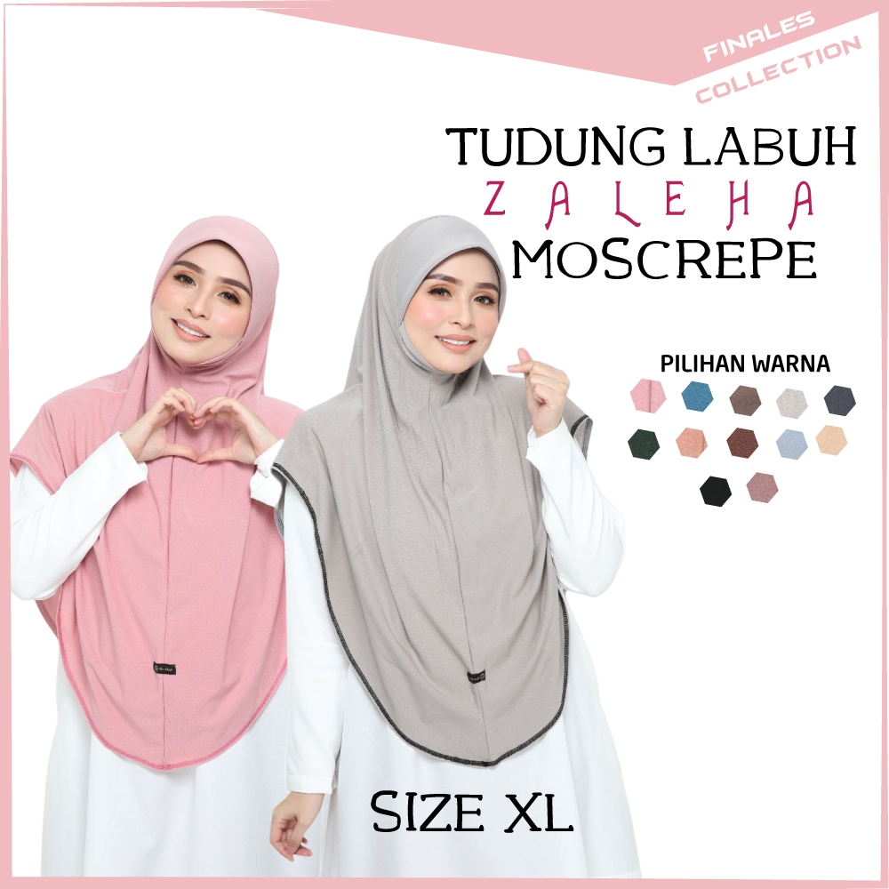 FINALES Tudung Sarung Labuh Berdagu ZALEHA Tudung Sauh Niqab Instant ...