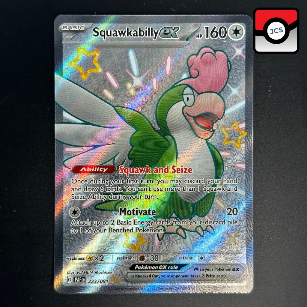 Squawkabilly ex - 223/091 [Paldean Fates] [Pokemon TCG] | Shopee Malaysia