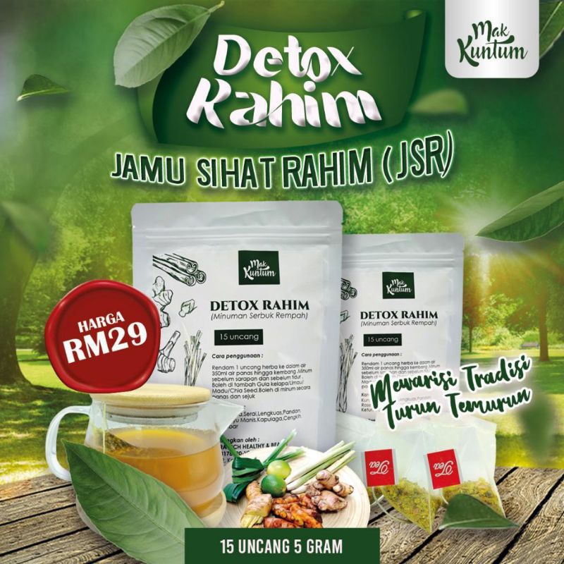 TEH DETOX RAHIM / JAMU SIHAT RAHIM / MINUMAN SERBUK REMPAH PERTAMA DI ...