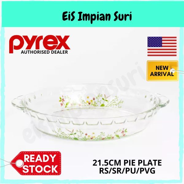 (Ready Stock!!) Pyrex 900ML 21.5cm Pie PLate Heat Resistant Tempered ...