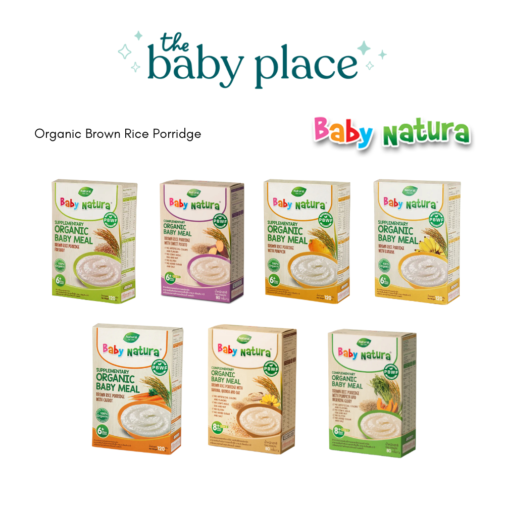 Baby Natura Organic Brown Rice Porridge 120g (6 sachets x 20g) | Shopee Malaysia