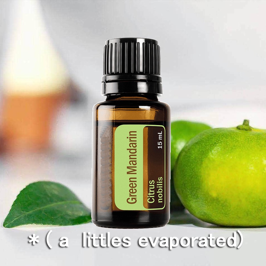 (Clear Stock) Green Mandarin 15ml Essential Oil (a littles evaporated ...