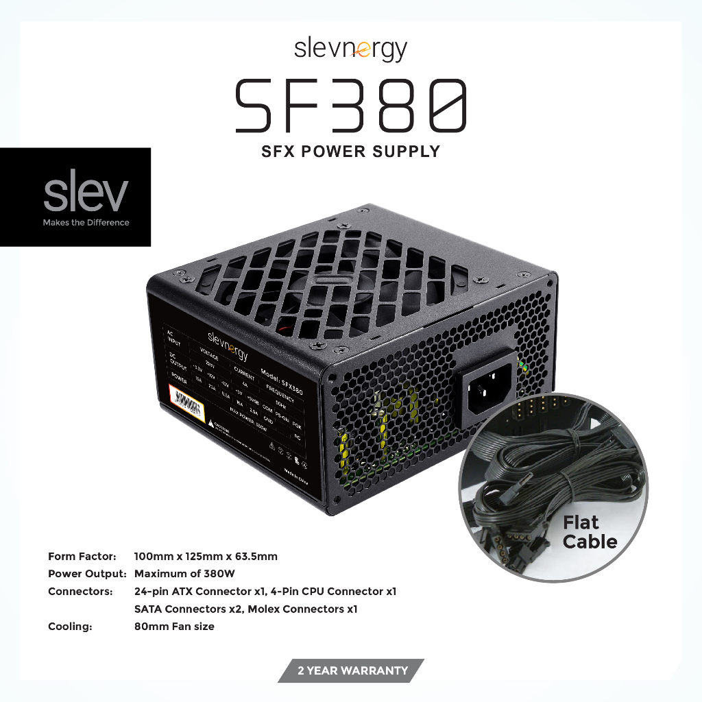 Slevnergy SF380 SFX Power Supply (380W Max) | Shopee Malaysia