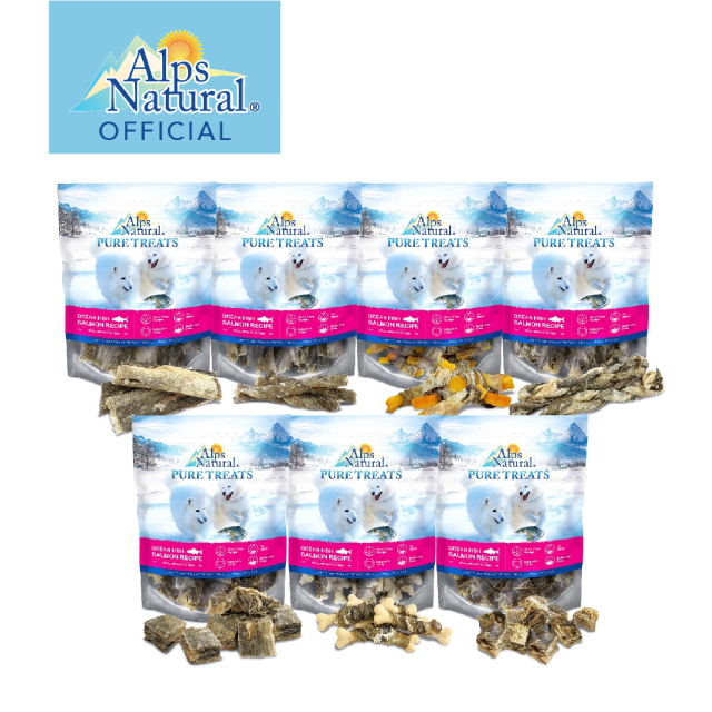 ALPS NATURAL Pure Treats Ocean Fish Salmon with Cod Recipe - Assorted ...
