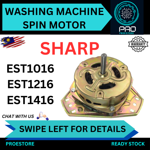 SHARP Washing Machine Semi Auto / Tapak Luas Motor Spin EST1016 ...