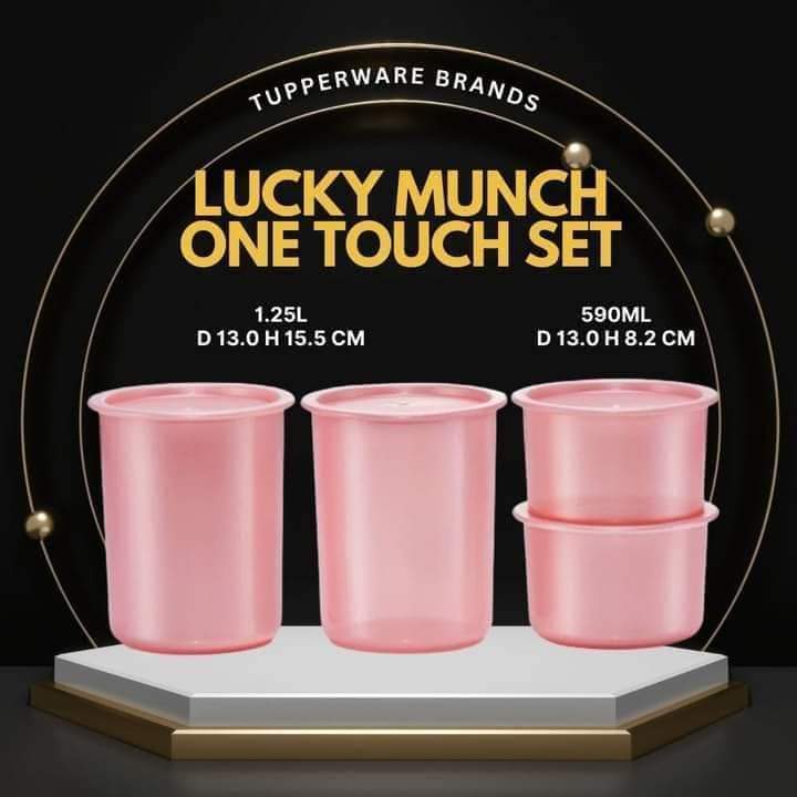 Tupperware Lucky Munch One Touch (1 Pcs) | Shopee Malaysia