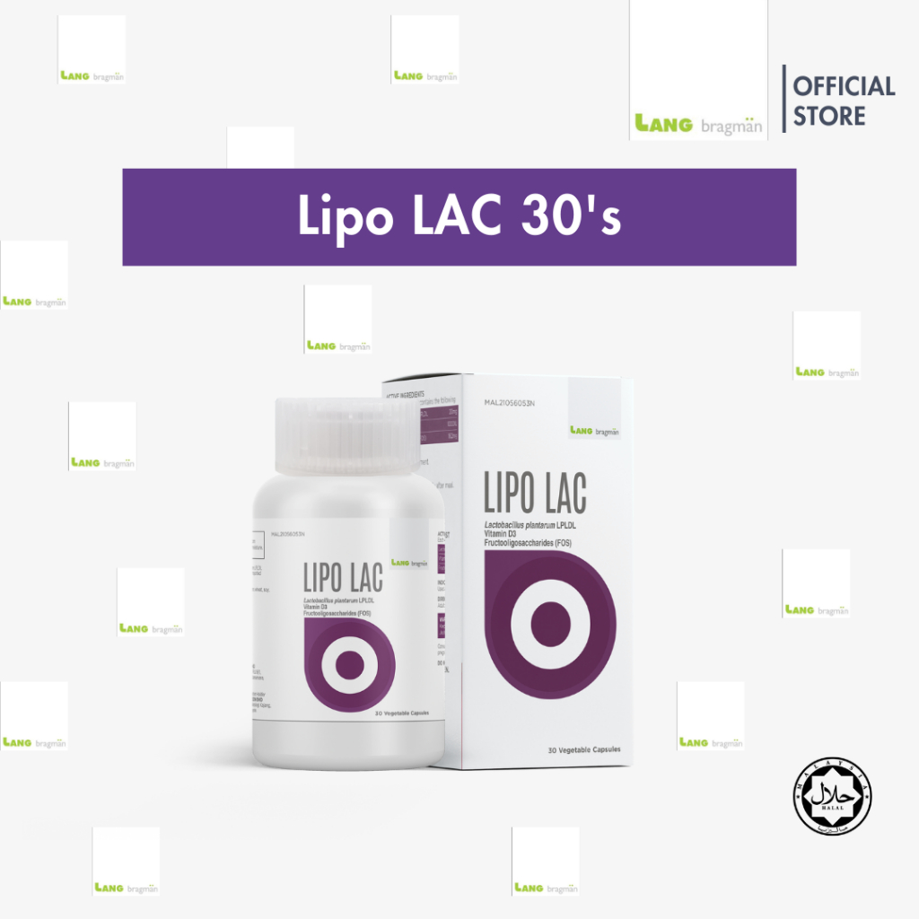 Lang Bragman Lipo LAC 30s Probiotic with Prebiotic [Cholesterol Health] | Shopee Malaysia