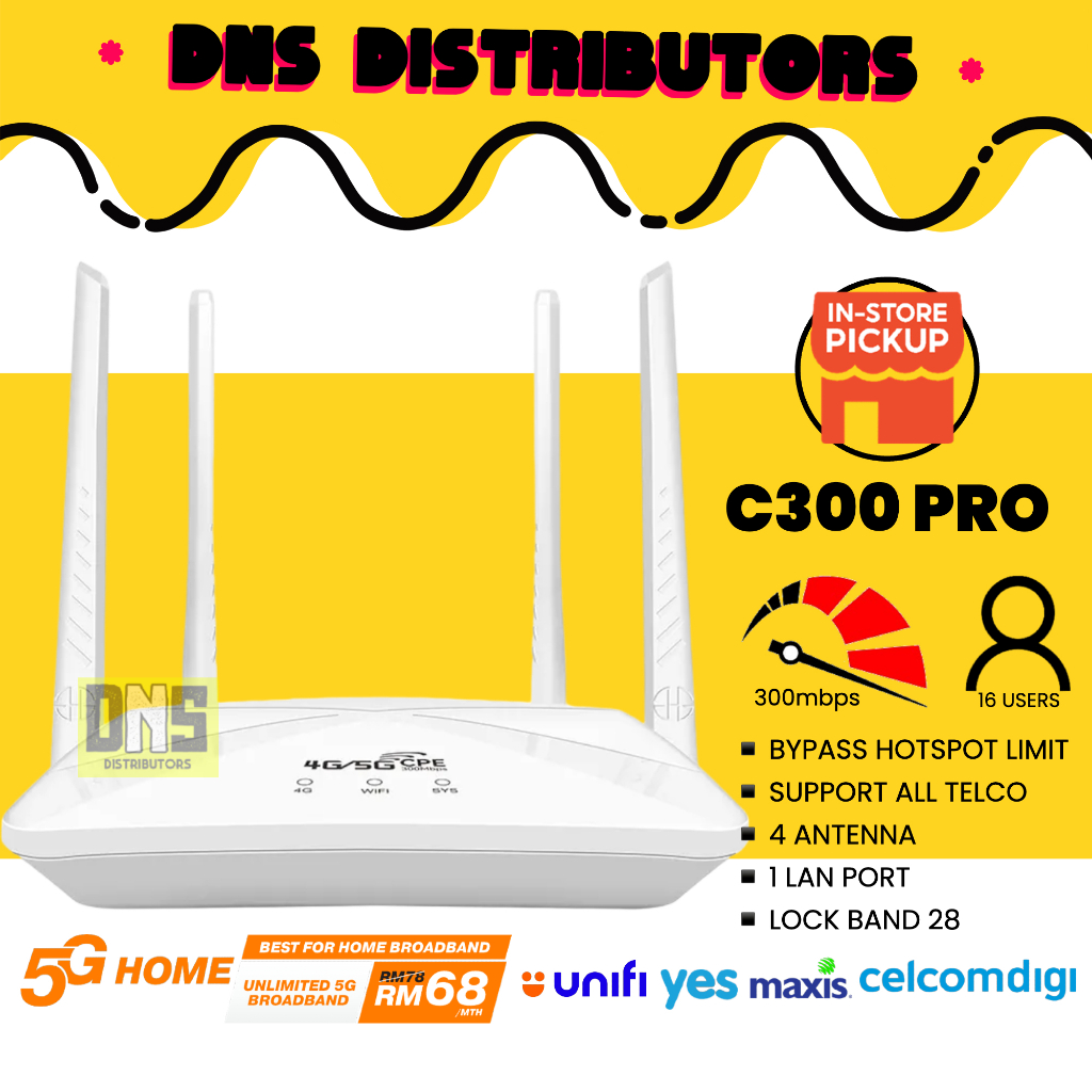 NEW Modified Modem C300 PRO R810B Upgrade Unlimited Data Hotspot ...