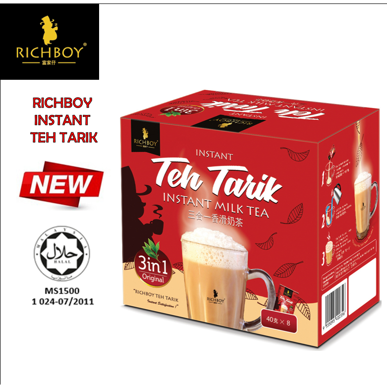 RICHBOY Teh Tarik 3in1 320g (40g x 8 sachets) - Original | Shopee Malaysia