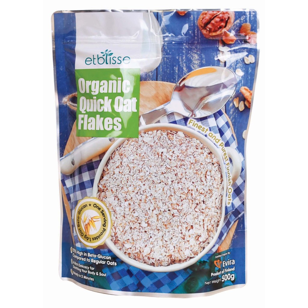 Etblisse Organic Quick Oat Flakes (500g) [BB: 3/6/2026] | Shopee Malaysia